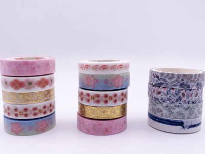 和纸胶带好用盐系简色学生文具