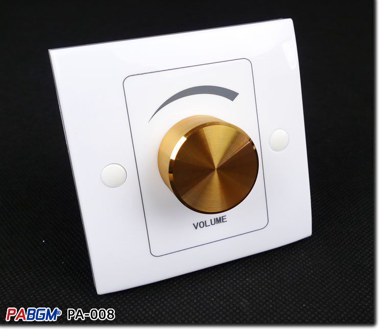 德国PABGM 定压无极调音音量调节开关 5W/6W 86标准 微调旋钮式
