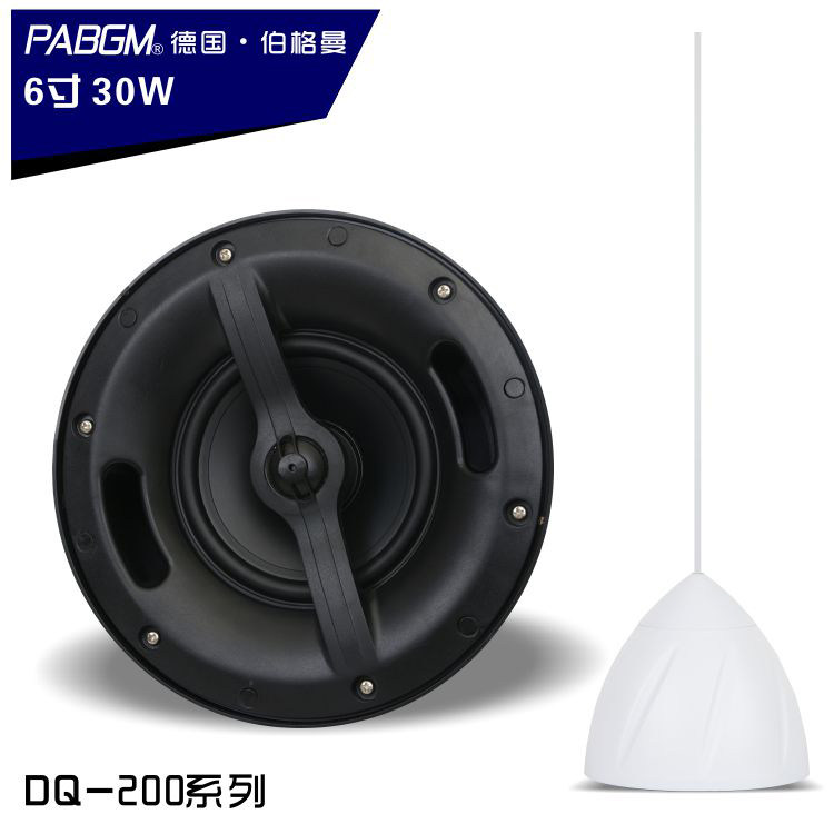 PABGM同轴吊球喇叭音响吊顶扬声器白色超市店面会议室高保真