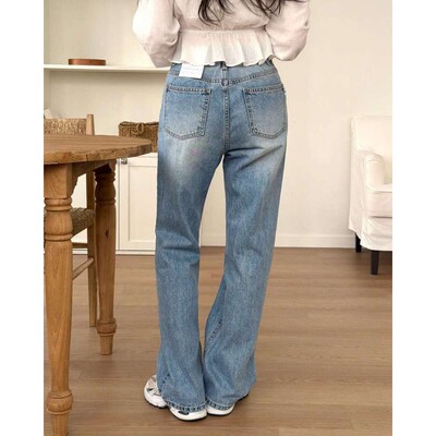 九0315韩国东大门运动牛仔裤区Vanilla-J-8751697浪漫春季修身