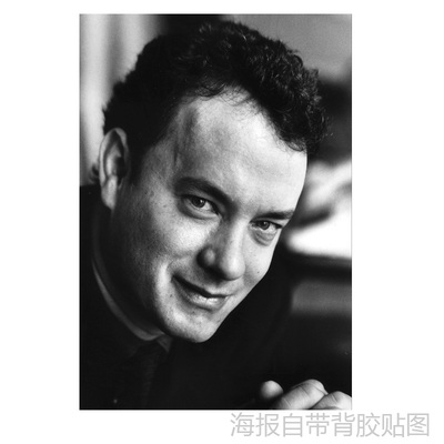 背胶贴图 汤姆·汉克斯tom hanks大幅海报自贴好莱坞男明星装饰画