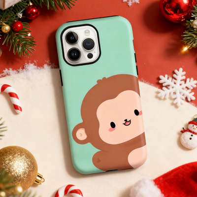 菲林二合一可爱iPhone17猴子软壳