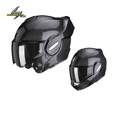 SCORPION蝎子后空翻碳纤维揭面盔摩托车头盔机车全盔EXO-Tech Evo