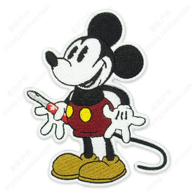 正品美国PDW汽船威利臂章老鼠