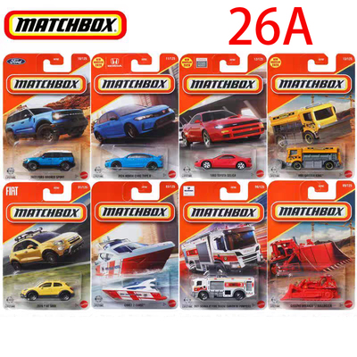 火柴盒城市英雄合金小汽车儿童赛车小跑车工程车2025新批次