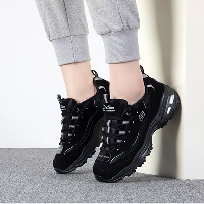 Skechers斯凯奇女运动鞋经典老爹鞋熊猫鞋时尚厚底休闲鞋66666179
