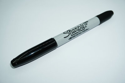 现货Sharpie Twin Tip Black Permanent Marker 32201记号笔 1-
