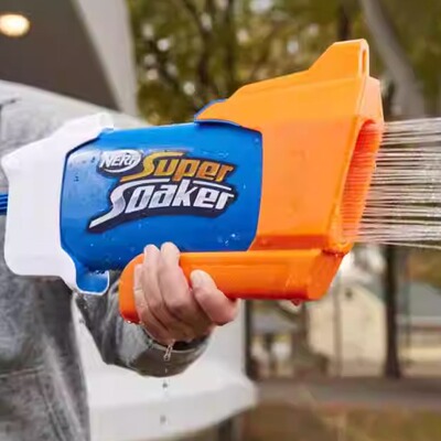 孩之宝NERF热火水龙系列潮汐波发射器儿童户外对战玩具水枪大号