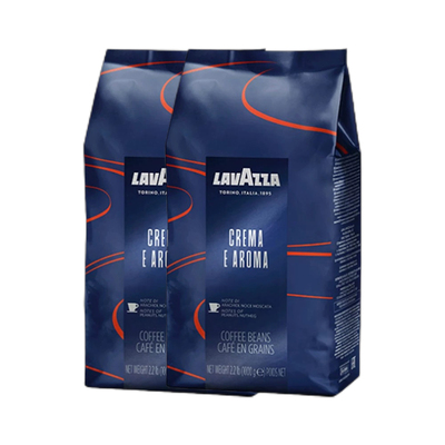 LAVAZZA拉瓦萨意式醇香Crema E Aroma咖啡豆意式浓缩1kg中烘2包