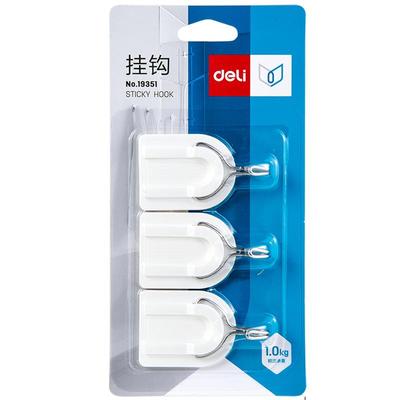 得力挂钩强力粘胶墙壁无痕门后