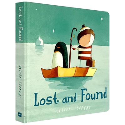 Lost and Found 英文原版绘本纸板书 远在天边 迷路的小企鹅 英文版智慧小孩亲子绘本 Oliver Jeffers书单 进口英语书籍儿童图书