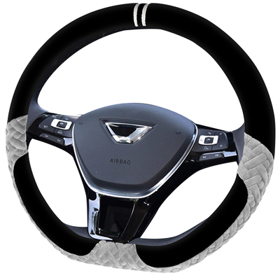 专用一汽大众捷达VA3 VS5 VS7汽车方向盘套冬季防滑短毛绒车把套