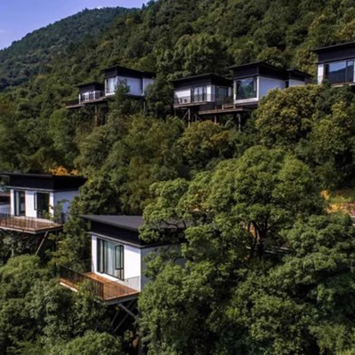 湖州长兴尚隐川步度假庄园1-2晚含早+竹筏体验+垂钓