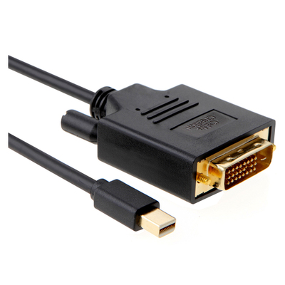 MiniDP转DVI转换线MacBook系列笔记本连接投影仪高清电视显示器