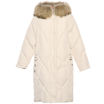 betu/百图大毛领加厚90白鸭绒