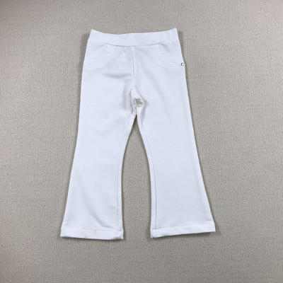 外贸童裤喇叭长裤针织棉弹