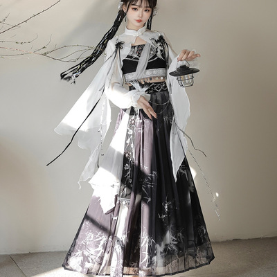 新中式汉元素上衣胸衣半裙古风