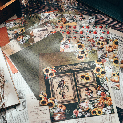 茱迪手工单面纯原手背景素材南瓜