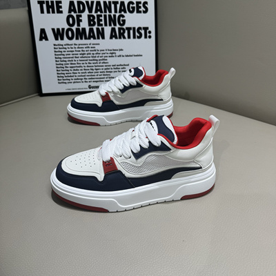 男款潮牌溶解鞋2025春季新款透气网布舒适软底运动休闲板鞋潮男鞋