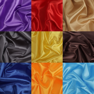 防滑凉爽纯色新款绸子100s装饰布