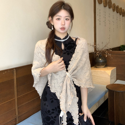 长款披肩围脖围巾保暖斗篷秋女冬