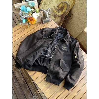 北美小野牛【已铲薄摔软】自然粗犷纹理欧版45P空军飞行