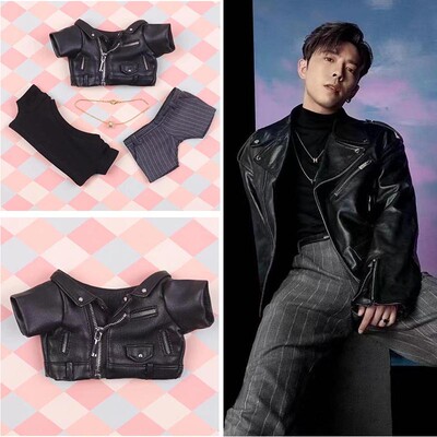 20cmMirror呂爵安EDAN kkbox風雲榜演唱會同款棉花娃娃千鳥格西裝