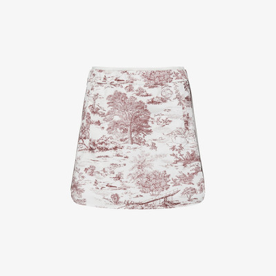 韩国代购SOUTHCAPE高尔夫球服女士秋季休闲运动时尚印花半身短裙