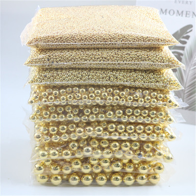 DIY手工金色仿珍珠3-16mm圆珠