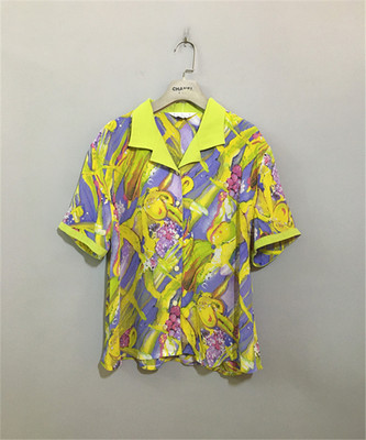 【上新价¥138】vintage  日本古着Ko Ngai复古微透绿色油画衬衫