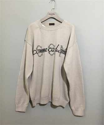【上新价158】vintage  日本古着COMME CA DU MODE浅杏色毛衣