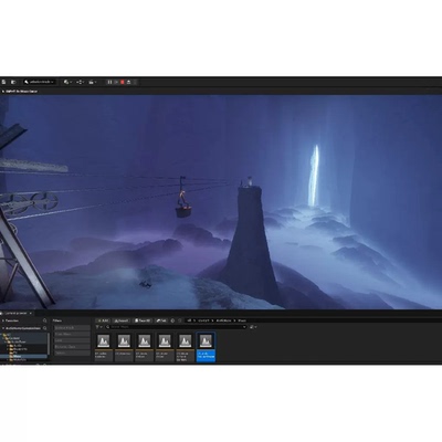 UE5.6北极冰雪洞穴科考研究基地Arctic Horror Game Environments