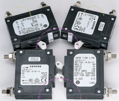 美国AIRPAX埃伯斯0939Y16A LELK1-1-52-100-A-91-V 80V 100A 开关