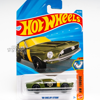 184号 '68 SHELBY GT500 福特谢尔比 绿色 风火轮合金小跑车