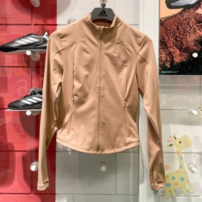 阿迪达斯女子2025春季新款跑步运动休闲修身立领外套夹克KC0968