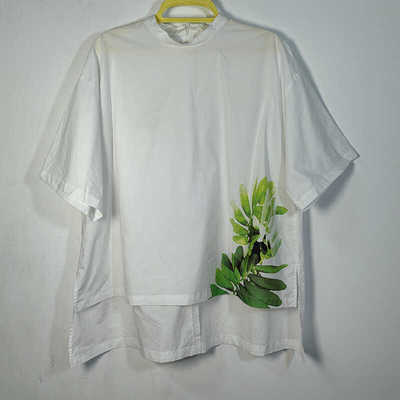 棉质衬衫圣迪家短袖百搭宽松印花