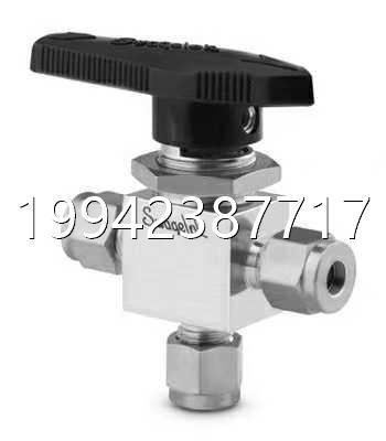 议价全新e正品美国Swgok a世伟洛克 SS-44XS6 三通球阀 3/8 l卡套