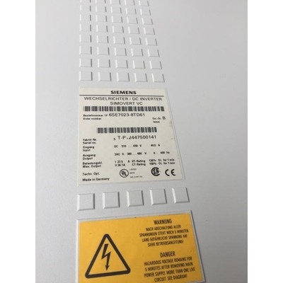 西门子 6SE7041-0ES87-0FA1/O主驱动矢量/运动控制电抗干扰滤波器