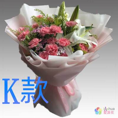 生日周年康乃馨河南郑州花店送花上街区邙山区中牟县同城鲜花快递