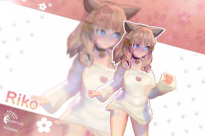 Unity Riko 日系卡通动漫画比基尼美少女人物动画模型素材 U3D