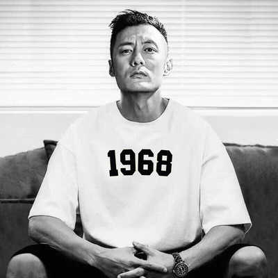 港风美式纯棉宽松短袖t恤男士