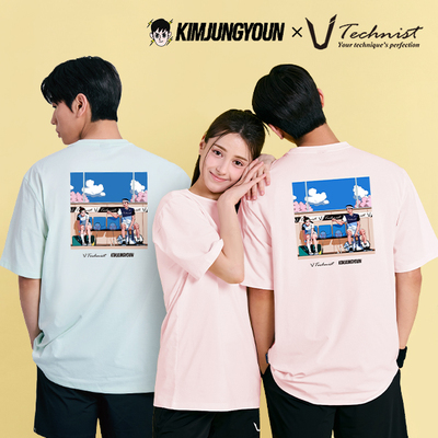 2026春夏新款Technist韩国羽毛球服男女同款运动短袖休闲上衣联名