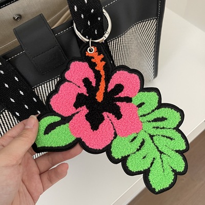 ins小众设计师品牌花朵单面刺绣