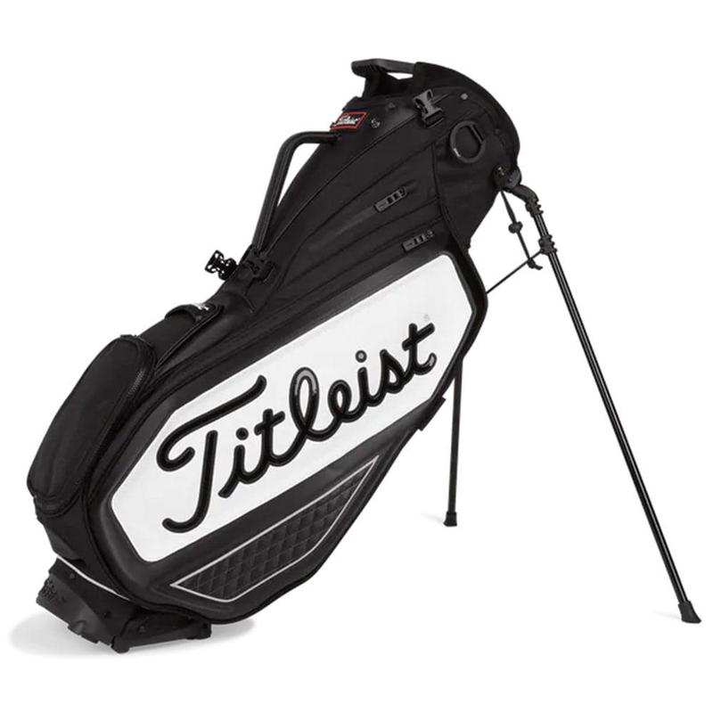 海外代购Titleist男士高尔夫球包防水双杆支撑轻便黑白配色