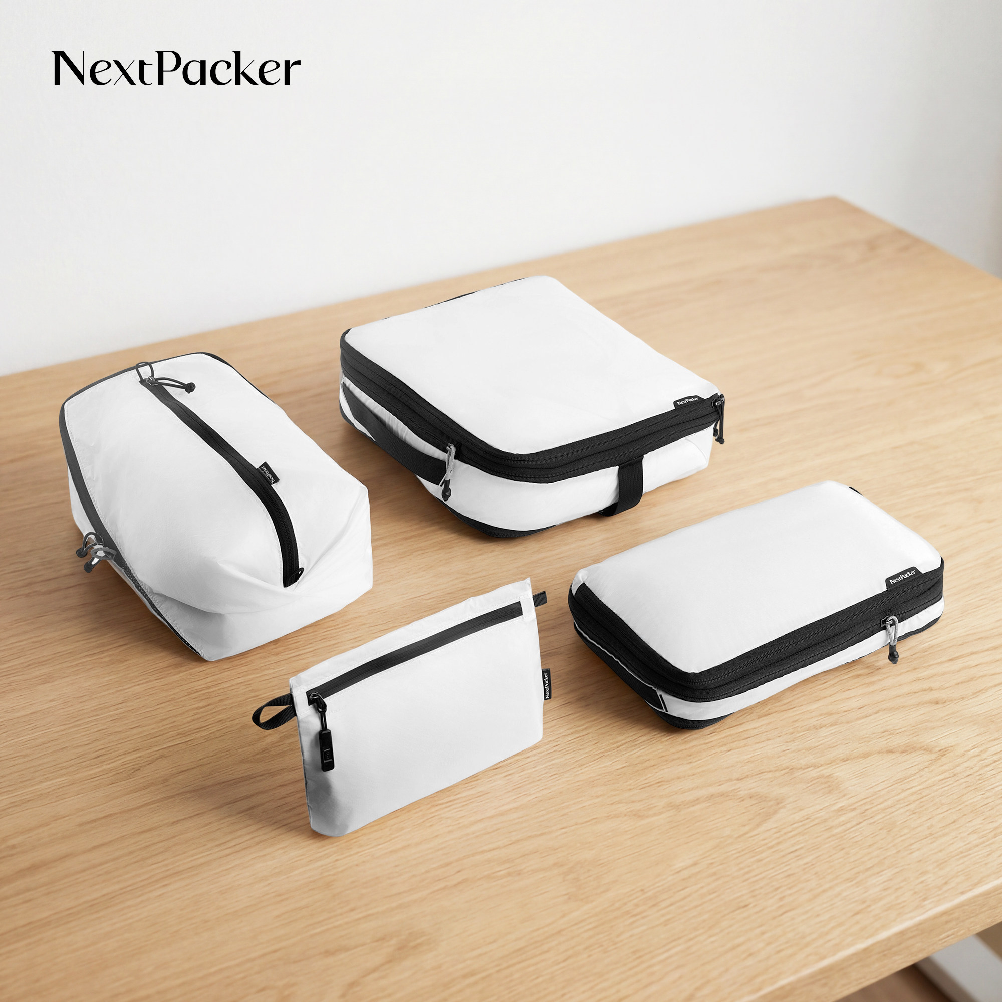 NextPacker翌至超轻压缩旅行收纳袋套装 YKK双层出差行李箱鞋包