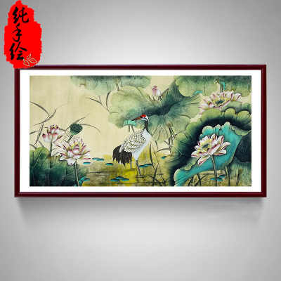 手绘真迹原稿四尺精品工笔