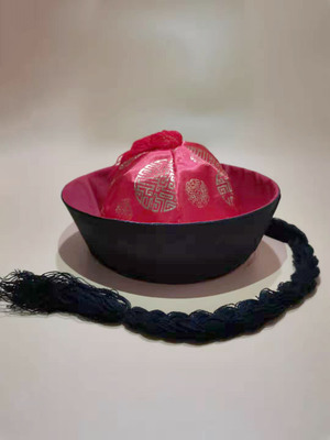 古装清朝舞台演出道具太监帽