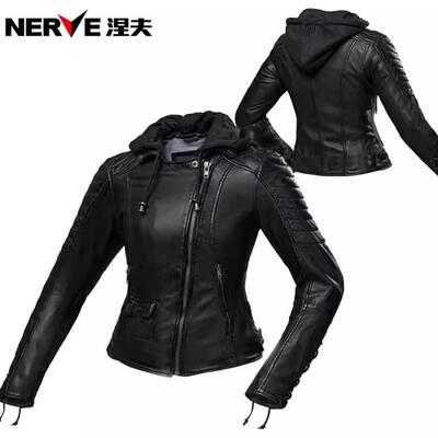 NERVE涅皮衣复古骑行皮衣防摔