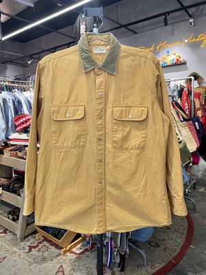 Vintage古着美产LLBean纯棉工装猎装衬衫