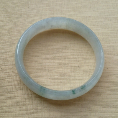 天然A货翡翠/飘花48.8MM手镯6495带证书 特价